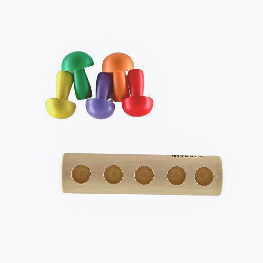 Mushroom Peg board for babies | Development Toys For Babies – B4brain