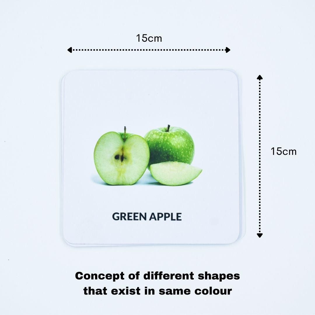 Green flash cards and Identical flash cards For babies | B4brain