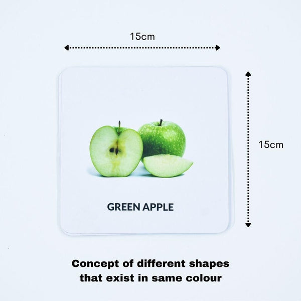 Green flash cards and Identical flash cards For babies | B4brain